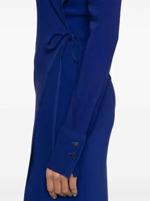 FORTE_FORTE Long-sleeve Maxi Wrap Dress