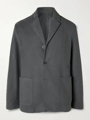 Mr P. Organic Cotton-blend Moleskin Suit Jacket