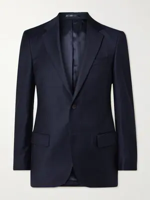 Mr P. Slim-fit Wool-flannel Suit Jacket
