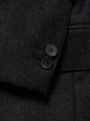 Mr P. Slim-fit Wool-flannel Suit Jacket