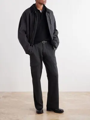 Mr P. Cliff Cashmere Polo Shirt - Black