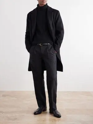 Mr P. Clyde Cashmere Rollneck Sweater - Black