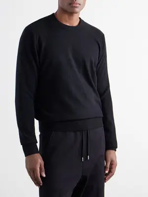 Mr P. Curtis Cashmere Sweater - Black