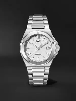 Iwc Schaffhausen Silver Tone Watches For Men
