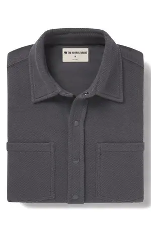 THE NORMAL BRAND Looped Terry Button-up Shirt