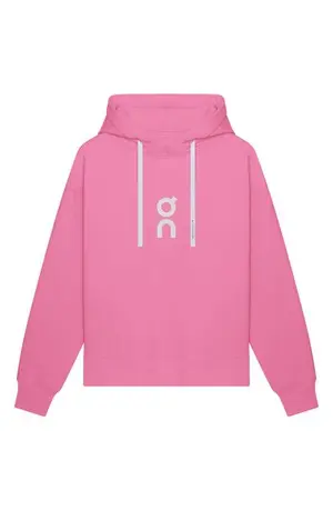 On Club Oversize Organic Cotton-blend Hoodie - Bubblegum