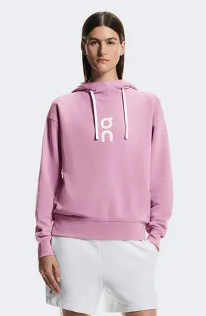 On Club Oversize Organic Cotton-blend Hoodie - Sakura