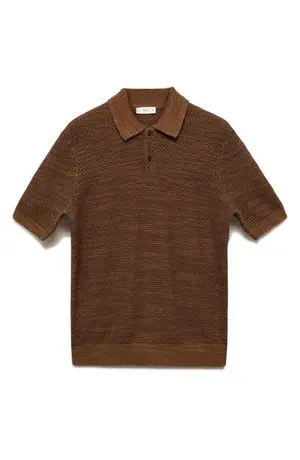 Mango Structured Knit Polo