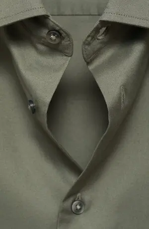 Mango Regular Fit Cotton Button-up Shirt
