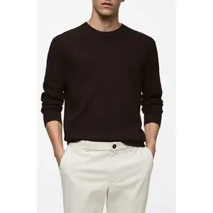 Mango Ribbed Crewneck Sweater