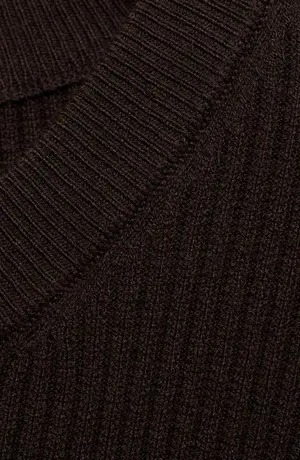 Mango Ribbed Crewneck Sweater