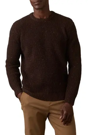 THE NORMAL BRAND Nep Crewneck Sweater - Dark Brown