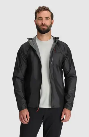 OUTDOOR RESEARCH Helium Rain Ultralight Hooded Jacket - Storm
