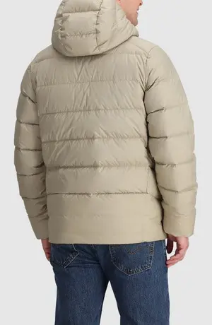 OUTDOOR RESEARCH 700 Fill Power Down Insulated Hooded Puffer Jacket - Pro Khaki