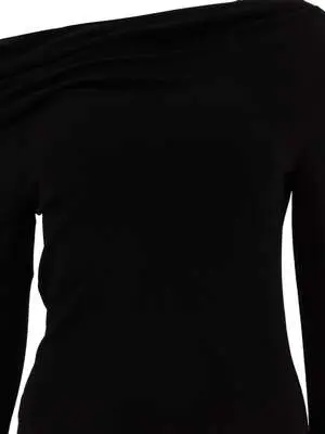Givenchy Draped Collar Top - Black