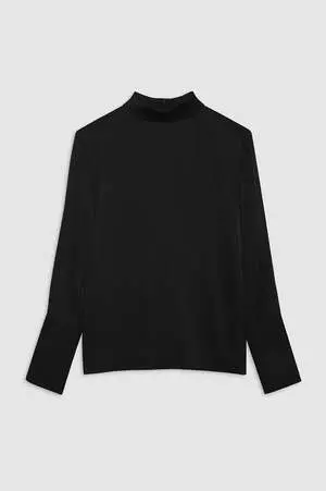 ANINE BING Josephine Sequin Top - Black