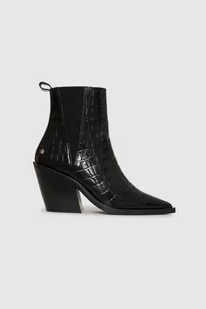 Women's Embossed Leather Boots