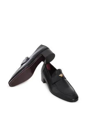 BOUGEOTTE Logo-plaque Loafers