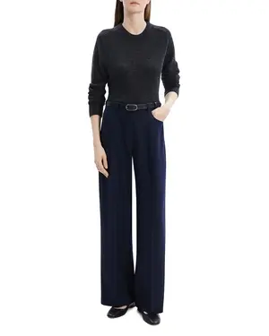 Theory Wool Straight Leg Five Pocket Trousers