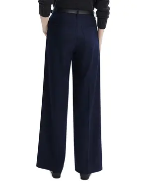 Theory Wool Straight Leg Five Pocket Trousers