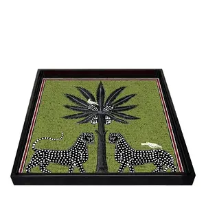 ORTIGIA SICILIA Square Tray - Green