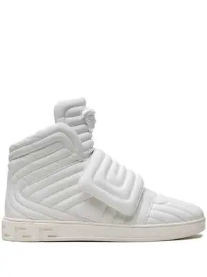 Versace Quilted High-top Sneakers