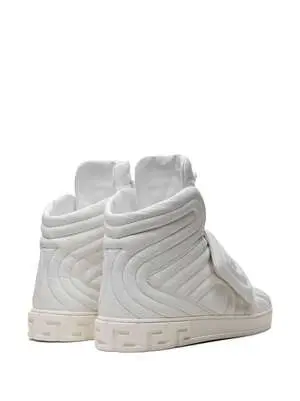 Versace Quilted High-top Sneakers