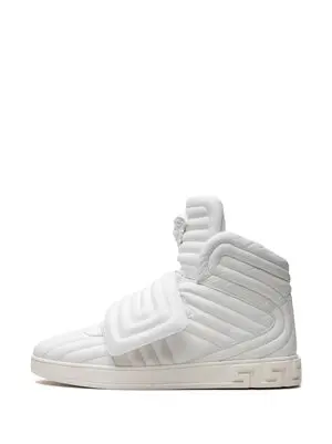 Versace Quilted High-top Sneakers