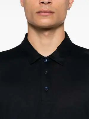 Canali Cotton Polo Shirt - Blue