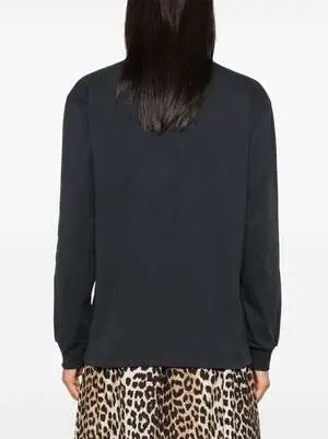 GANNI Rose Print T-shirt