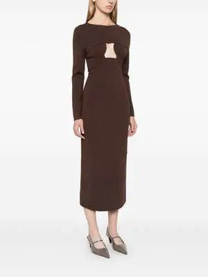 Cult Gaia Jenny Midi Dress - Brown