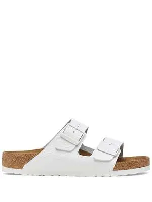 BIRKENSTOCK Arizona Leather Slides - White