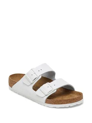 BIRKENSTOCK Arizona Leather Slides - White