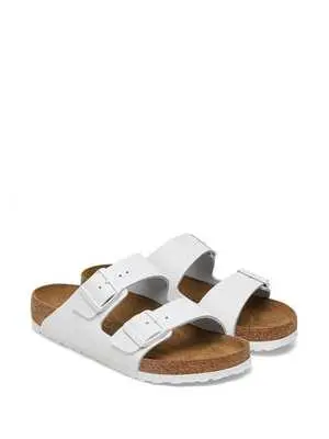 BIRKENSTOCK Arizona Leather Slides - White