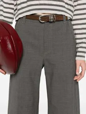 Brunello Cucinelli Mélange-effect Trousers