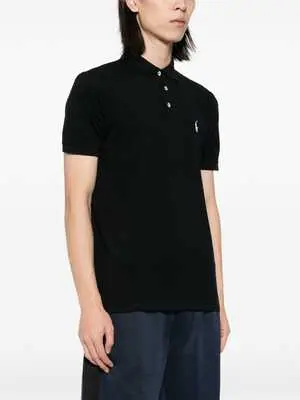 Polo Ralph Lauren Polo Pony-embroidered Polo Shirt - Black