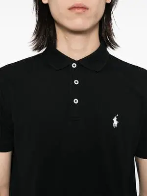 Polo Ralph Lauren Polo Pony-embroidered Polo Shirt - Black