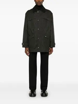 Fendi Ff-jacquard Waxed Coat