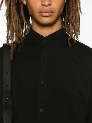 Transit Band-collar Shirt - Black
