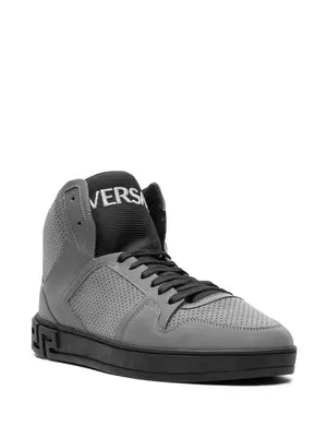 Versace Greca Embossed High-top Sneakers