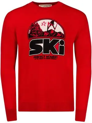 Perfect Moment Adler Sweater - Red
