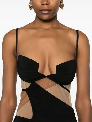 NENSI DOJAKA Sheer-panels Mini Dress