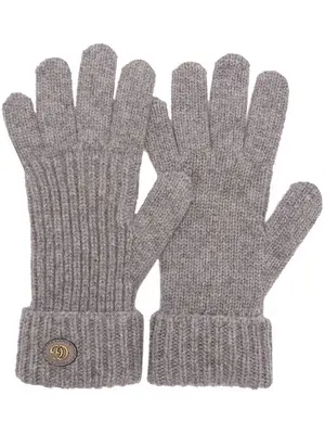 Gucci Double G Gloves - Grey