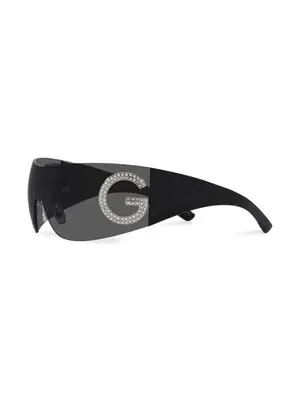 Dolce & Gabbana Re-edition Shield-frame Sunglasses - Black