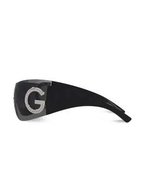 Dolce & Gabbana Re-edition Shield-frame Sunglasses - Black