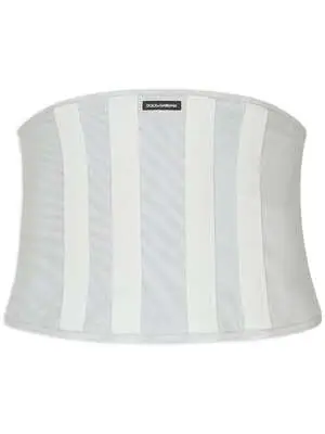 Dolce & Gabbana Striped Corset Belt