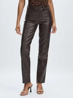 Good American Faux Leather Trousers