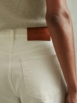 REISS Juniper Petite Front Seam Flared Jeans