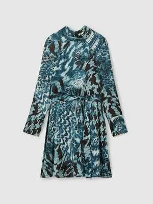 REISS Ester Printed Mini Dress