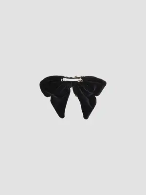 Lele Sadoughi Candy Oversized Velvet & Crystal Bow Barrette